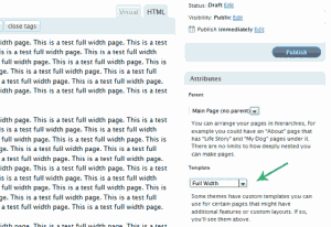 Make a Full Width Page For Your WordPress Theme | MillionClues!